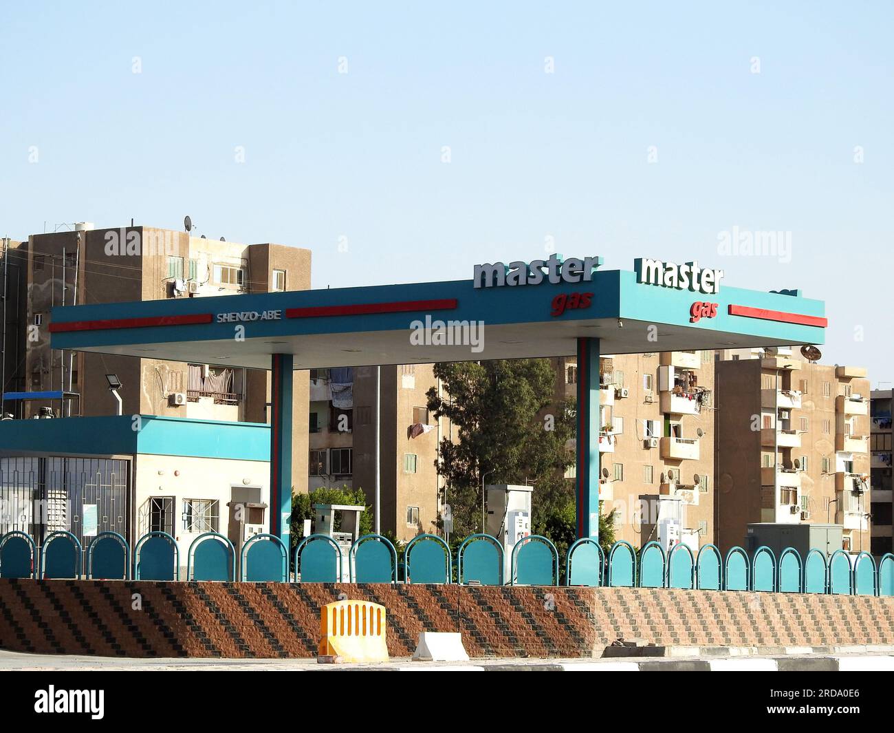 Cairo, Egypt, June 28 2023: Master gas and oil station for natural gas ...
