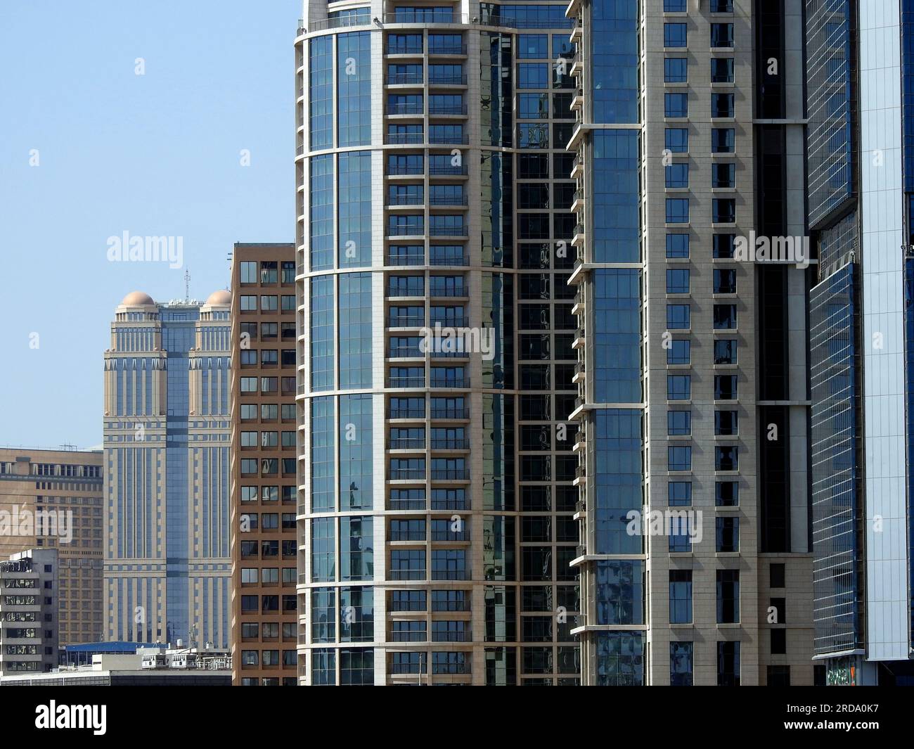 Cairo, Egypt, June 29 2023: High modern buildings skyscrapers on the ...
