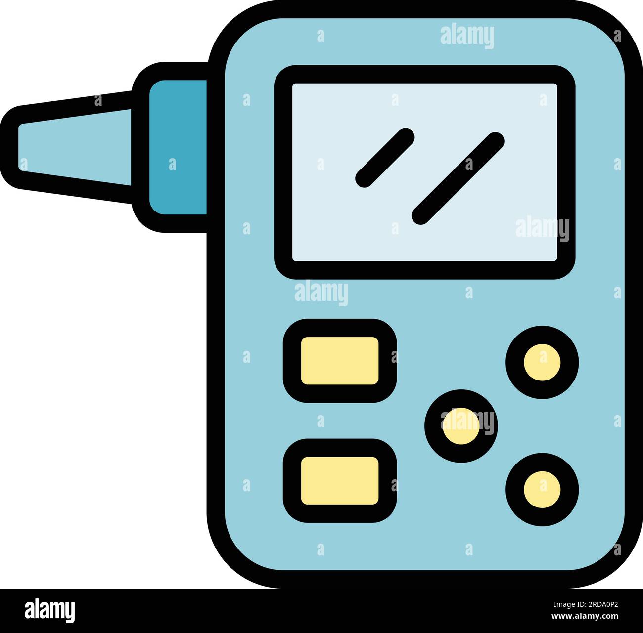Ph meter icon outline vector. Water test. Soil probe color flat Stock ...