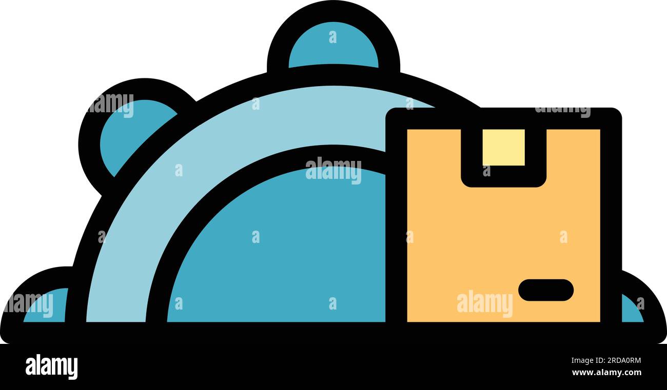 Production flow icon outline vector. Logistic system. Product workflow ...