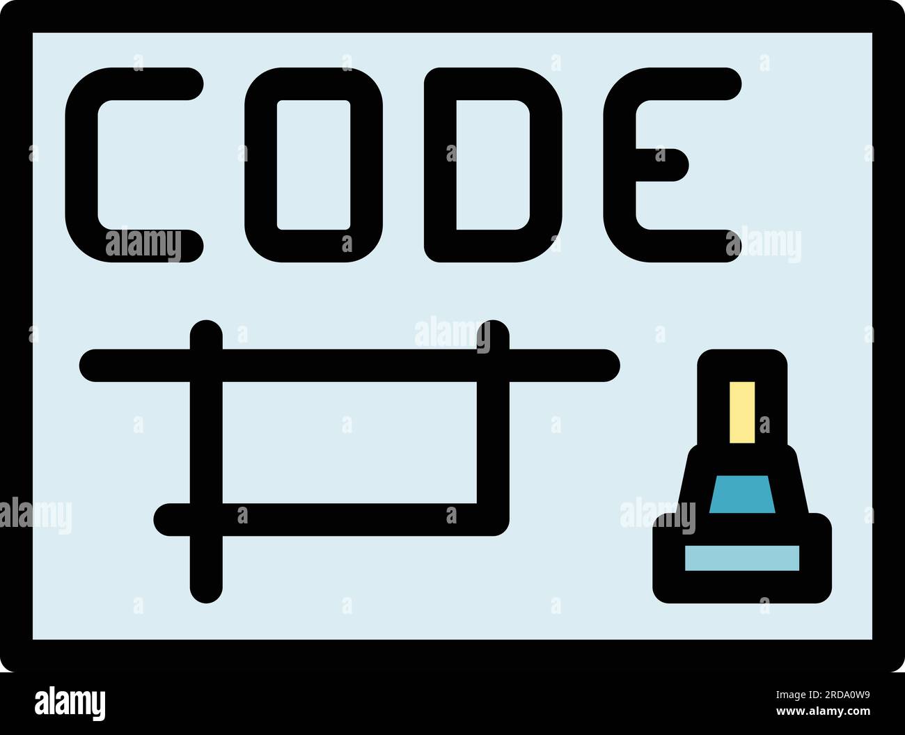 Electric code machine Stock Vector Images - Alamy