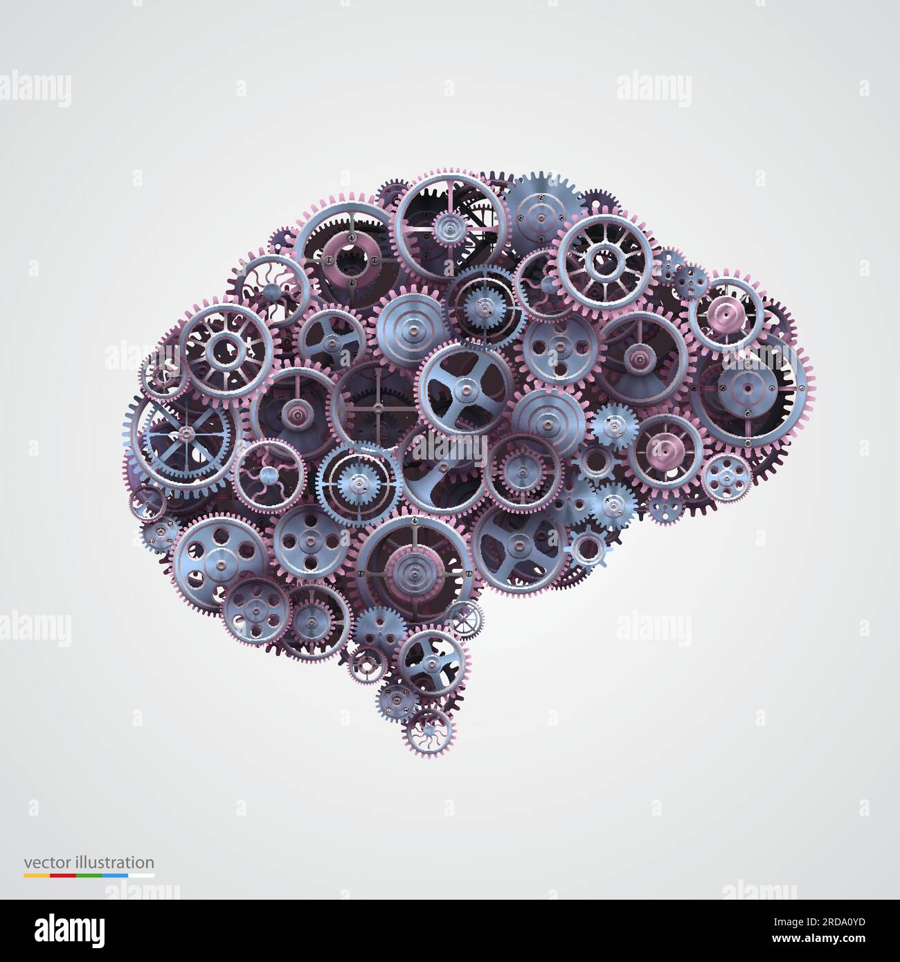 Mechanical device with cogs Stock Vector Images - Alamy