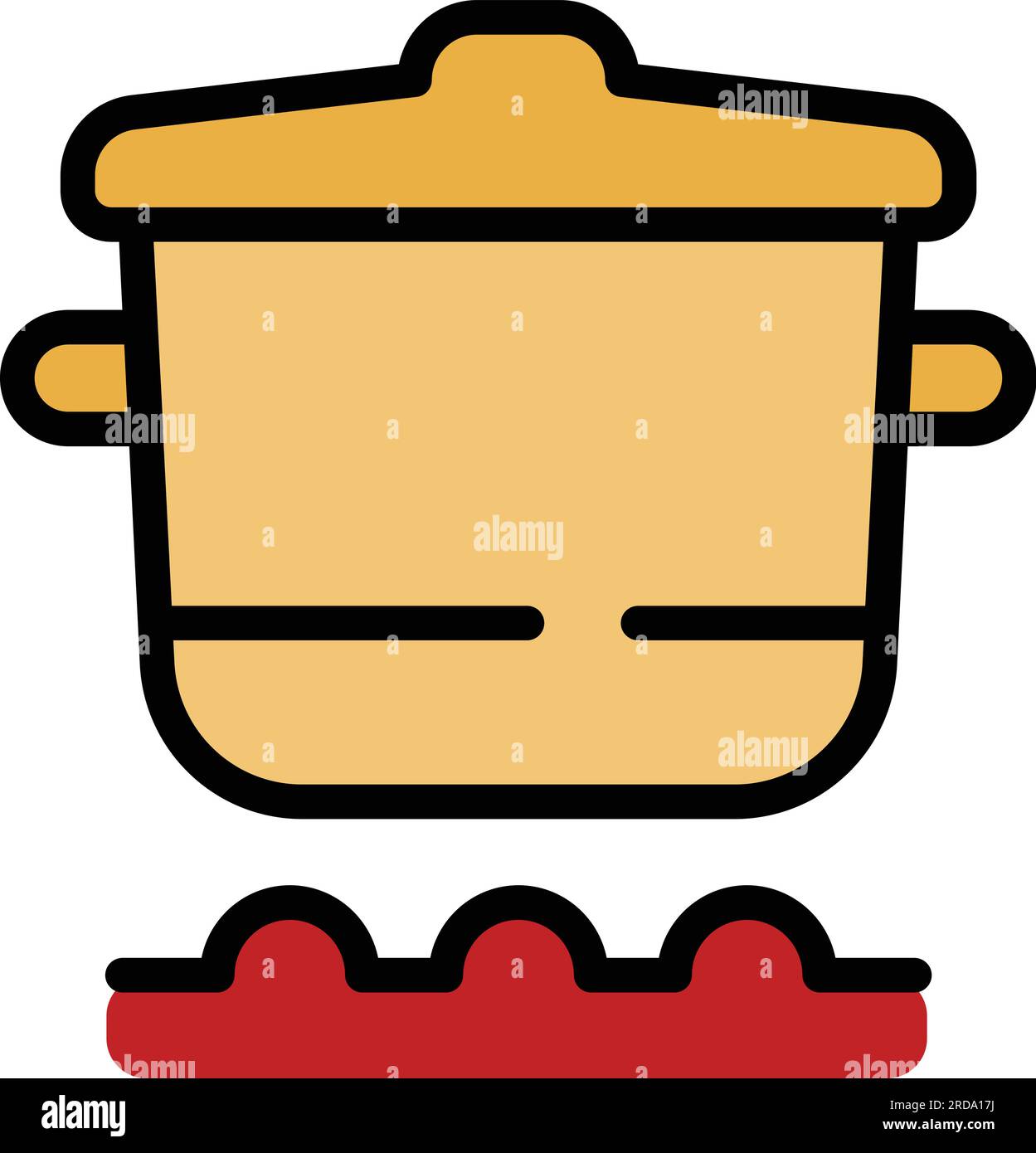 Overflowing bowl food Stock Vector Images - Alamy