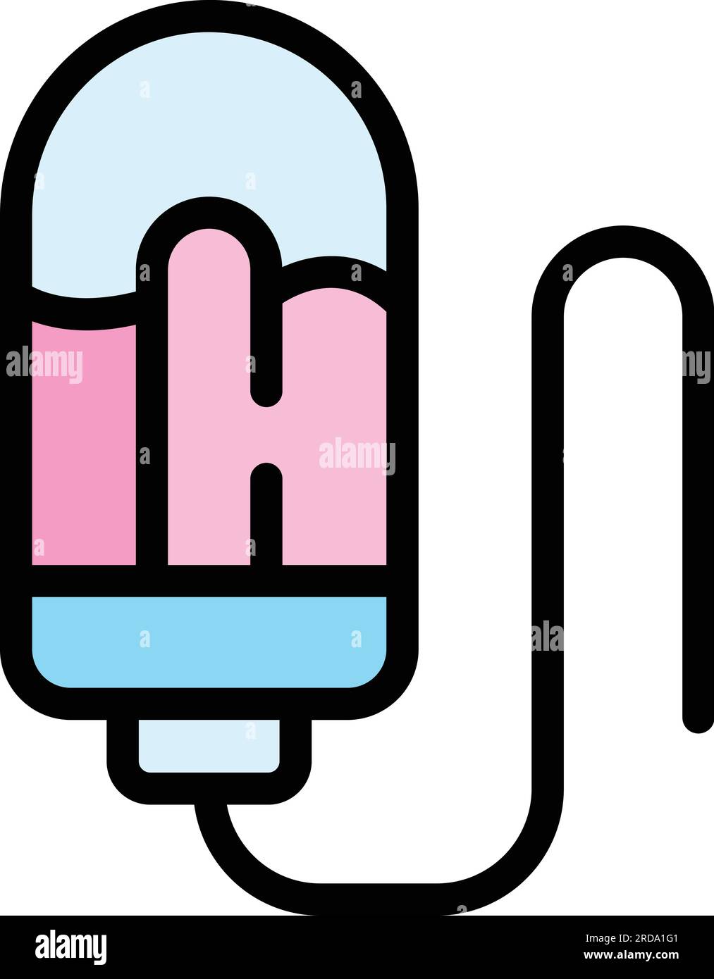 Menstrual tampon icon outline vector. Female menstruation. Cycle period ...
