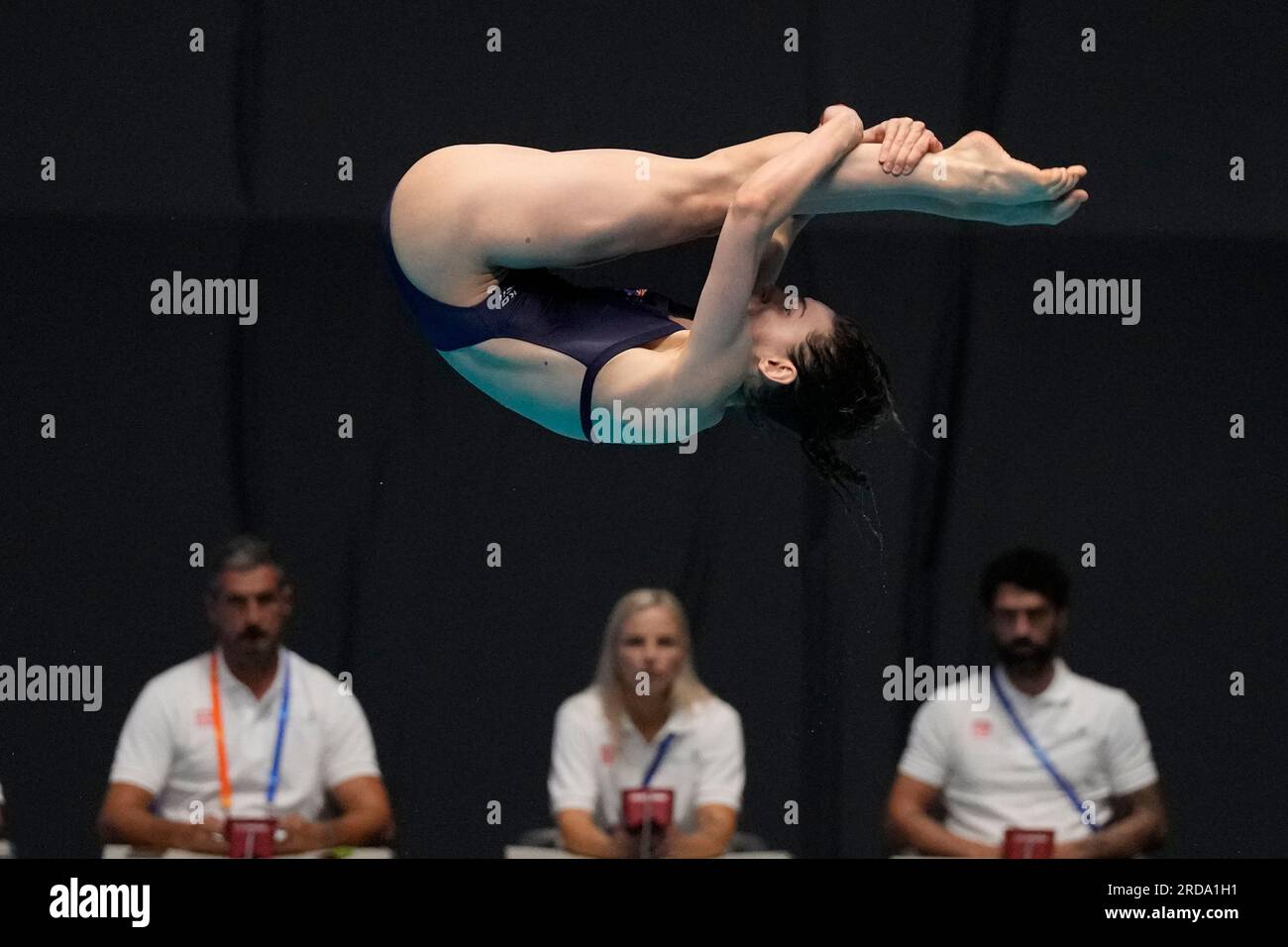 Maddison Keeney of Australia competes during the women's 3m springboard ...