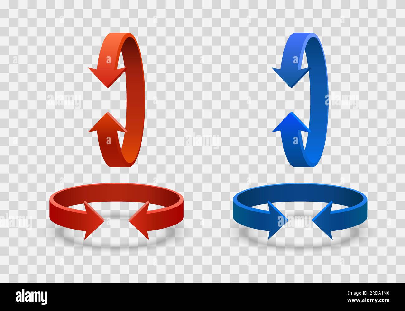 Rotating Arrows Vector