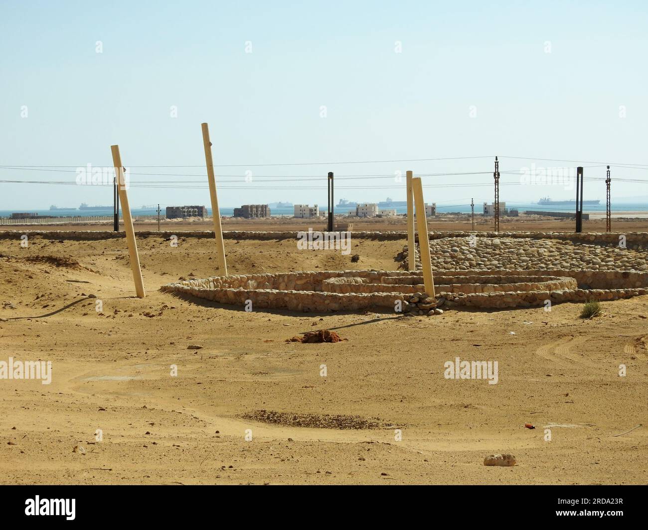 Prophet Moses Springs, Water wells and palms in Sinai Peninsula, Ras ...