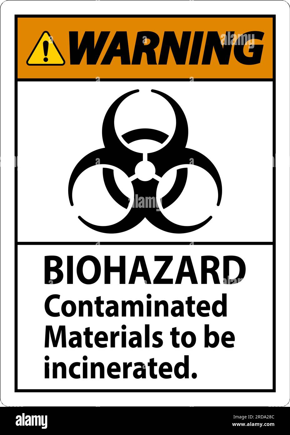 Biohazard Warning Label Biohazard Contaminated Materials To Be ...