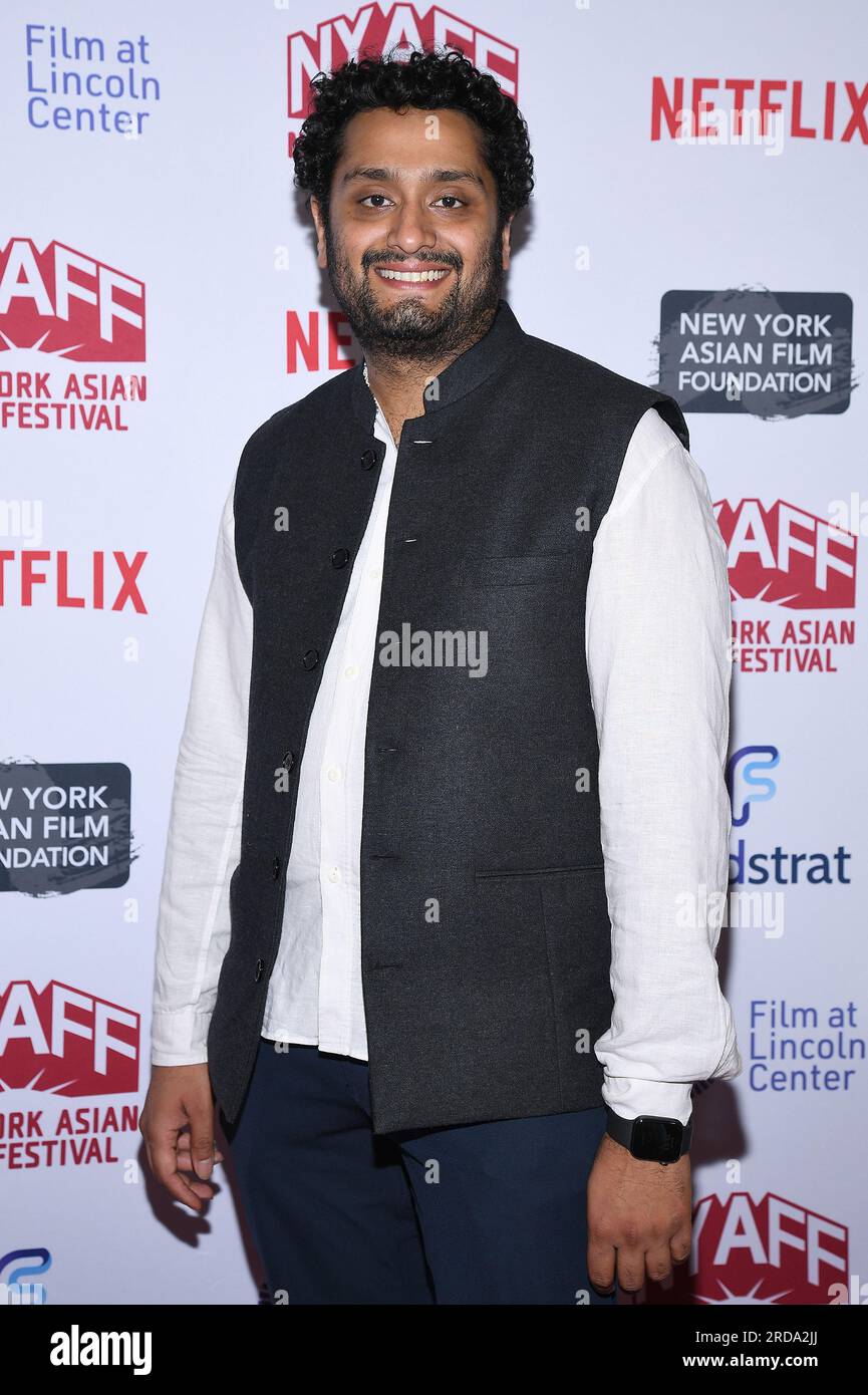New York, USA. 19th July, 2023. Director Isher Sahota walks the red ...