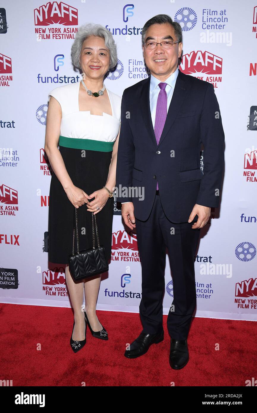 New York, USA. 19th July, 2023. (L-R) Madam Zhang Aiping and Cancel ...