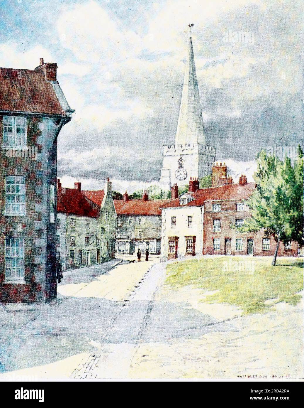 Pickering Church from Hall Garth from the book ' The evolution of an ...