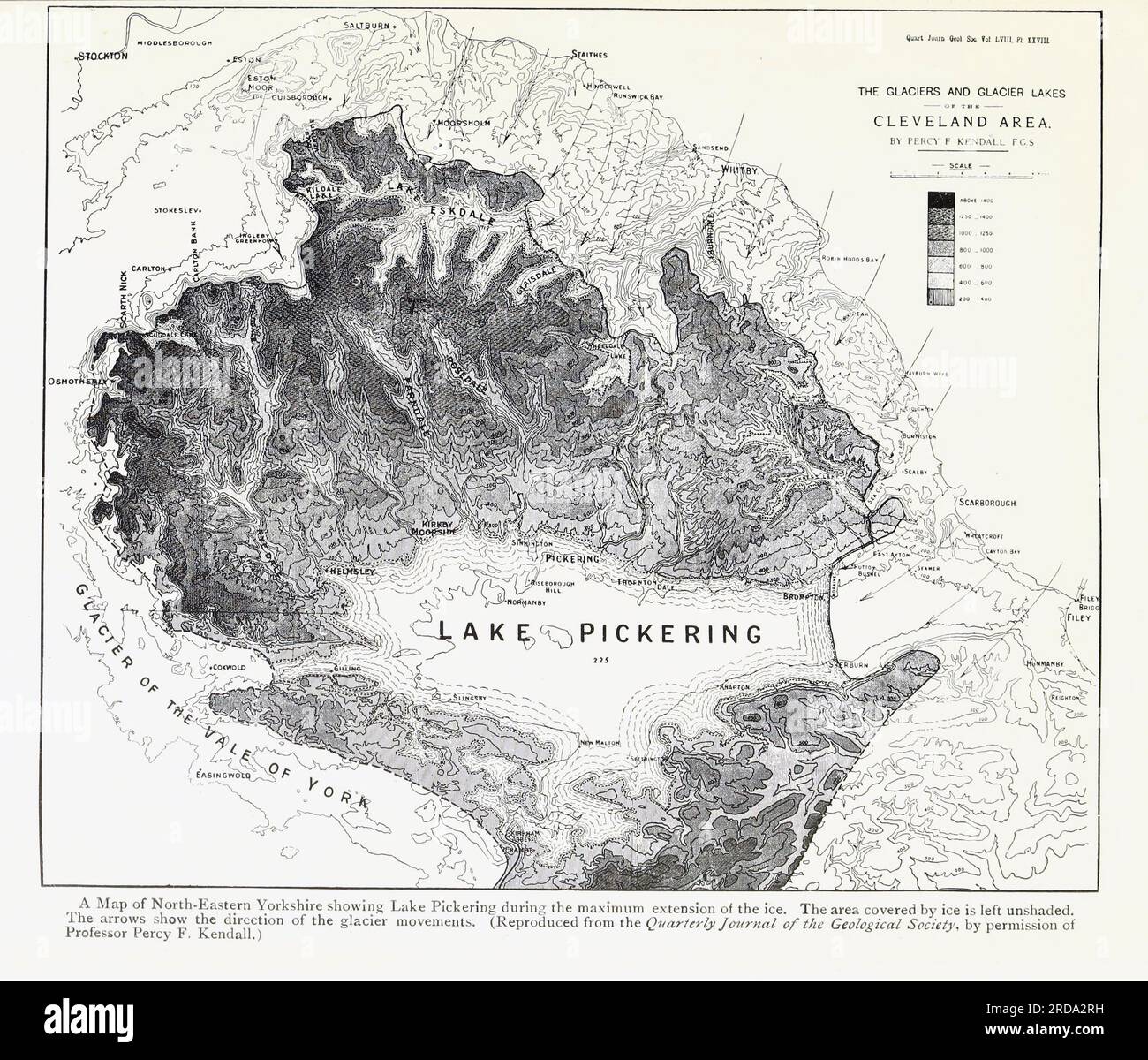 Ice age britain map hi-res stock photography and images - Alamy