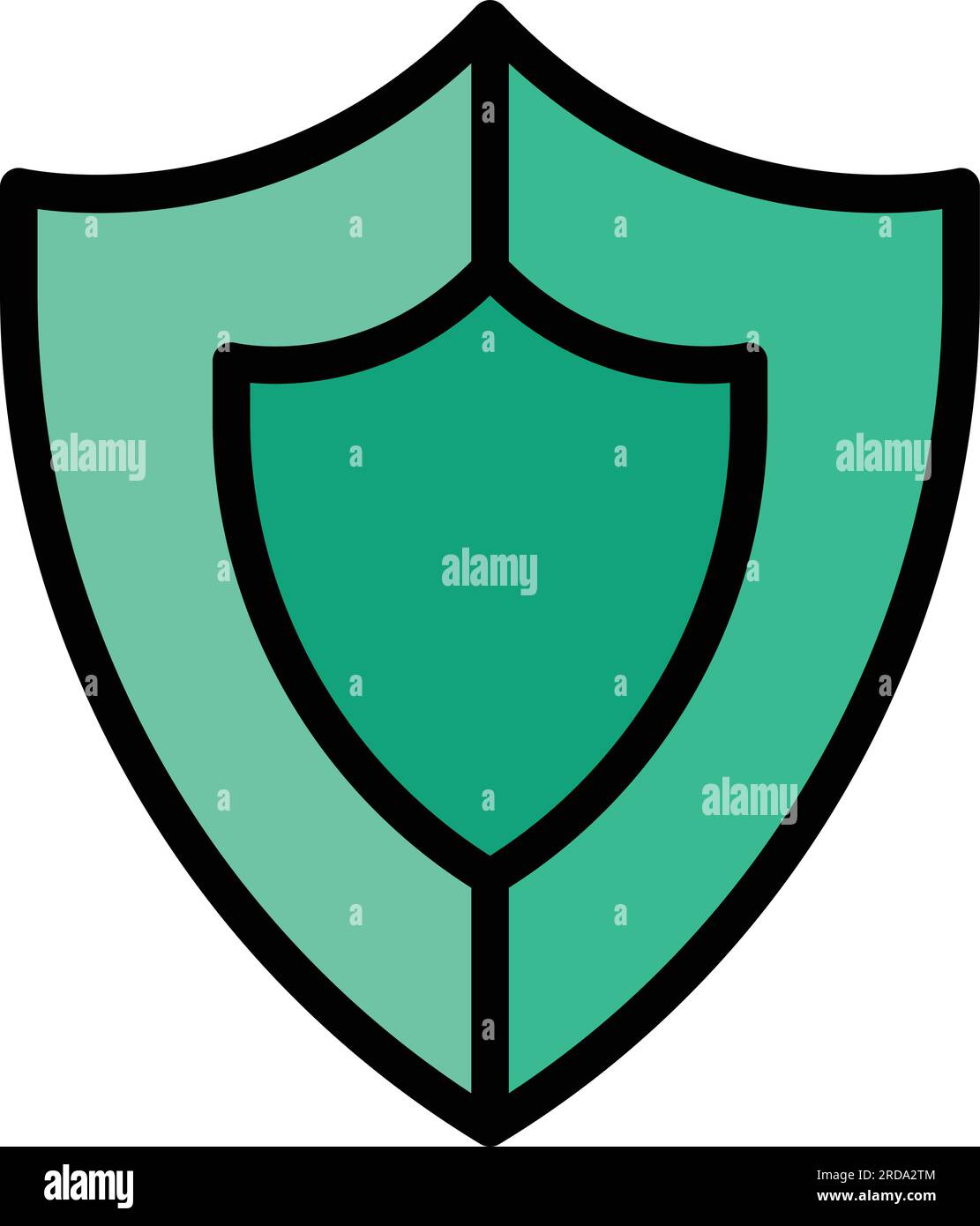 Shield security defence icon outline vector. Safety guard. Digital ...