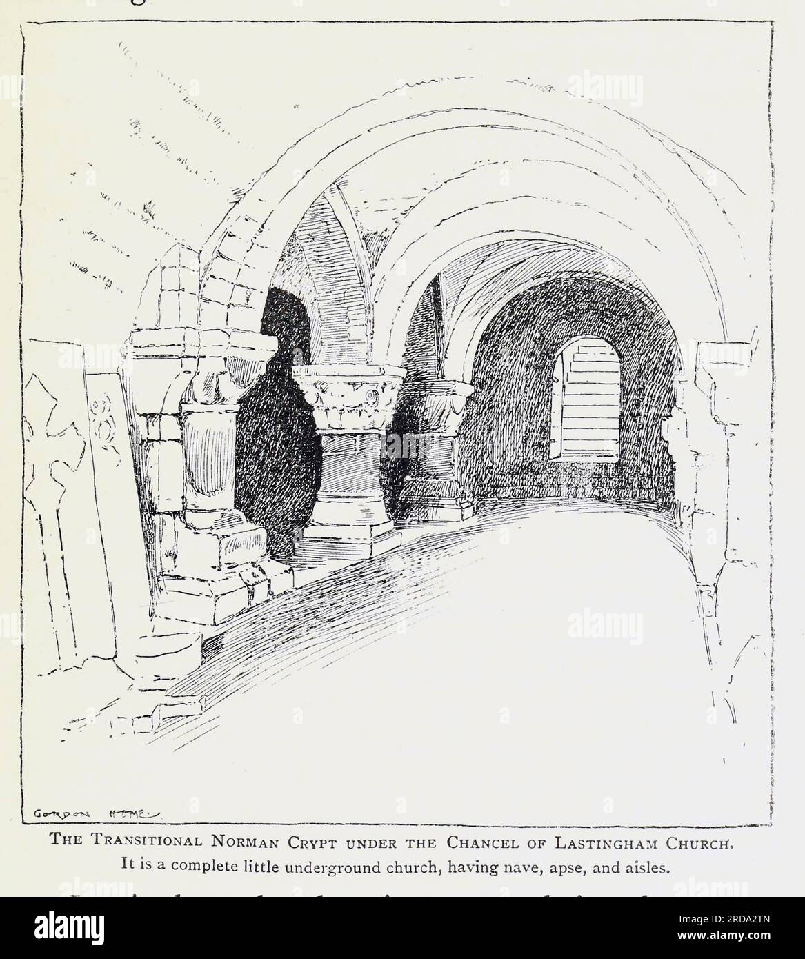 The Transitional Norman Crypt under the Chancel of Lastingham Church ...
