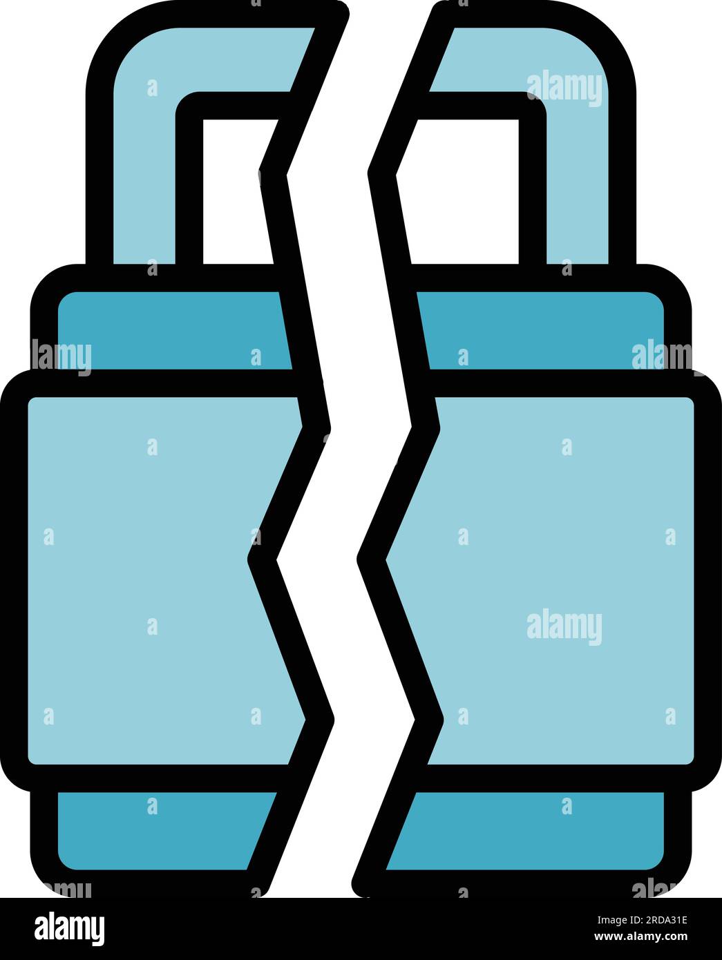 Unlock Padlock Icon Outline Vector Stop Fraud Secure Cyber Color Flat Stock Vector Image And Art