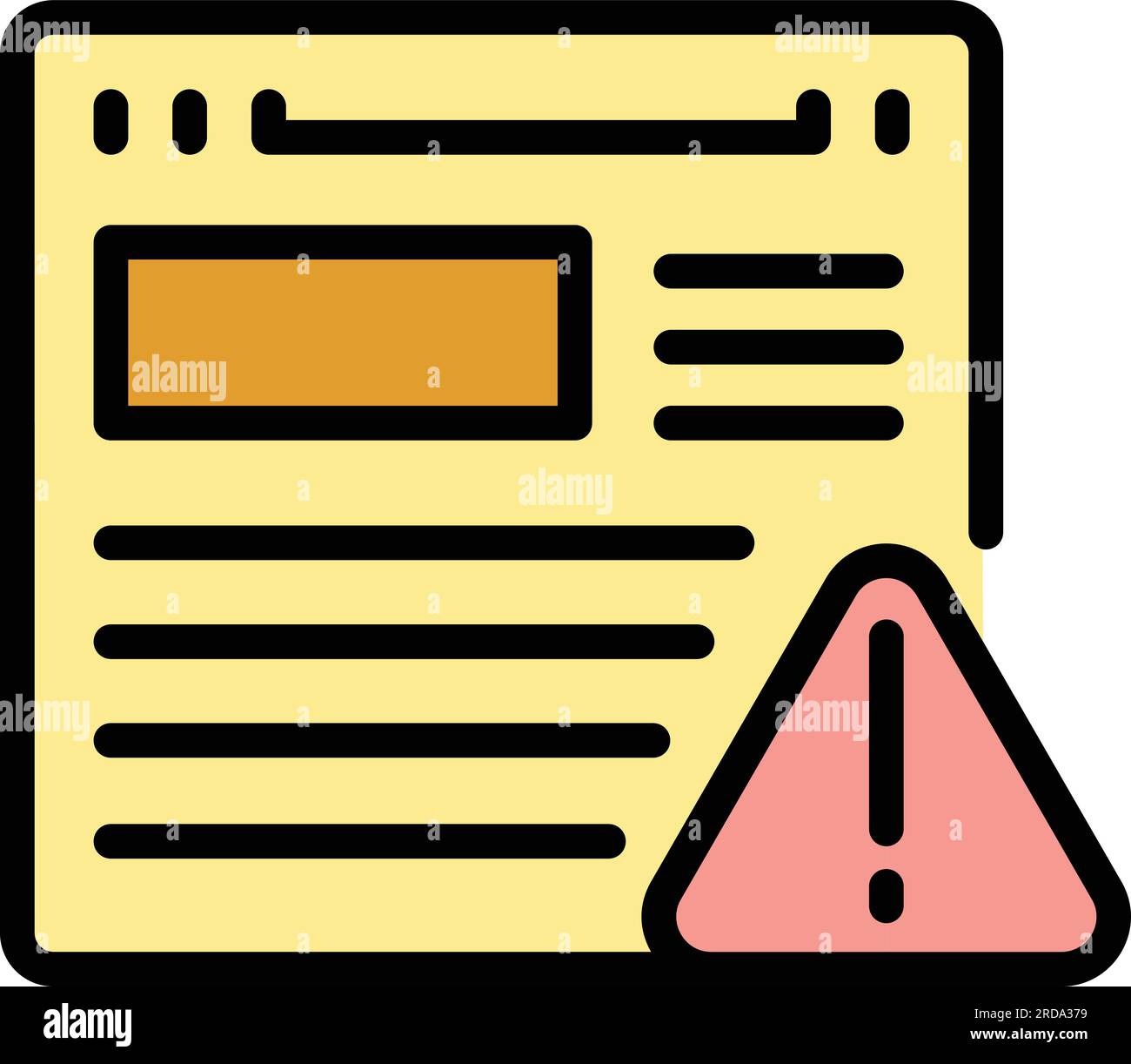 Secured Website Icon Outline Vector System Lock Secure Cyber Color