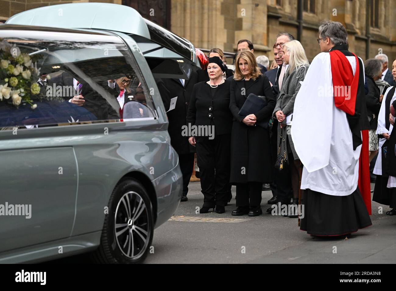 Melbourne, Australia. 20th July, 2023. Carole Crean (2nd left), wife of ...