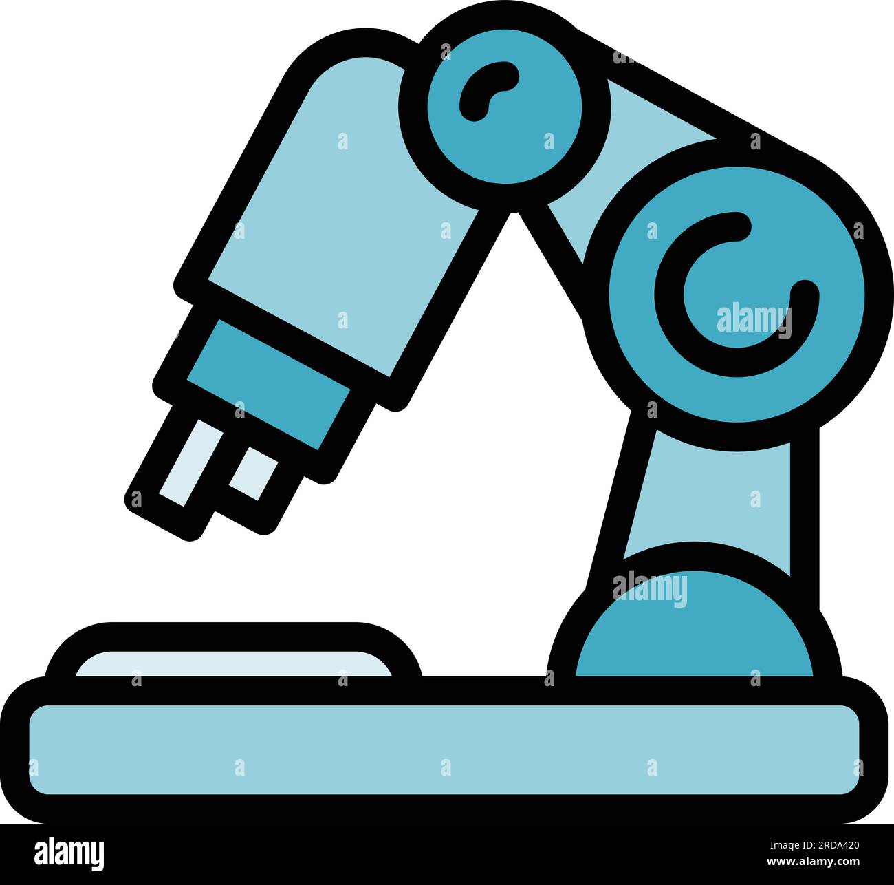 Clinical microscope icon outline vector. Medical research. Healthcare ...