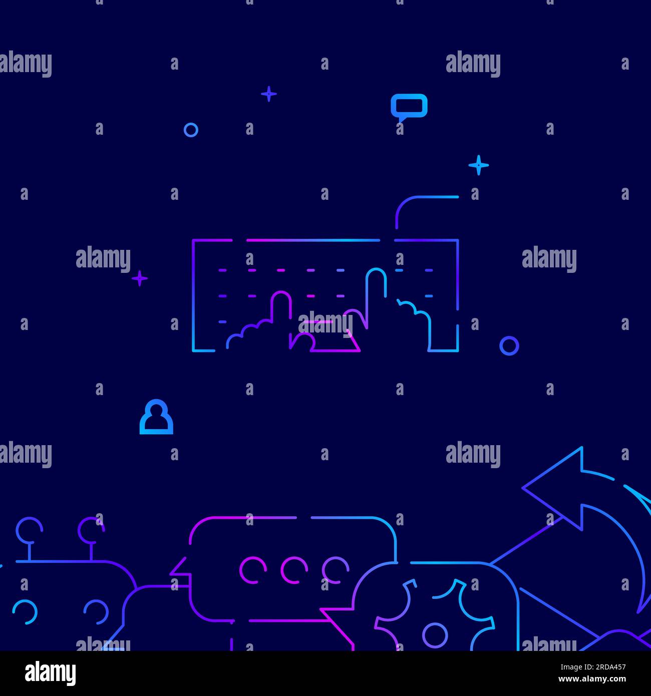 Hands typing Stock Vector Images - Alamy