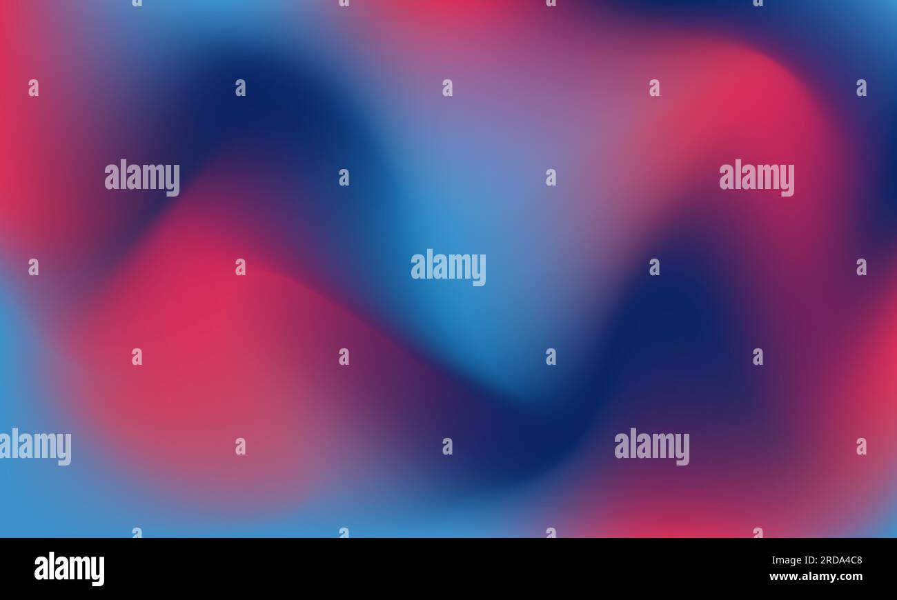 Abstract blurred gradient mesh background vector. Modern smooth design template with soft red ...