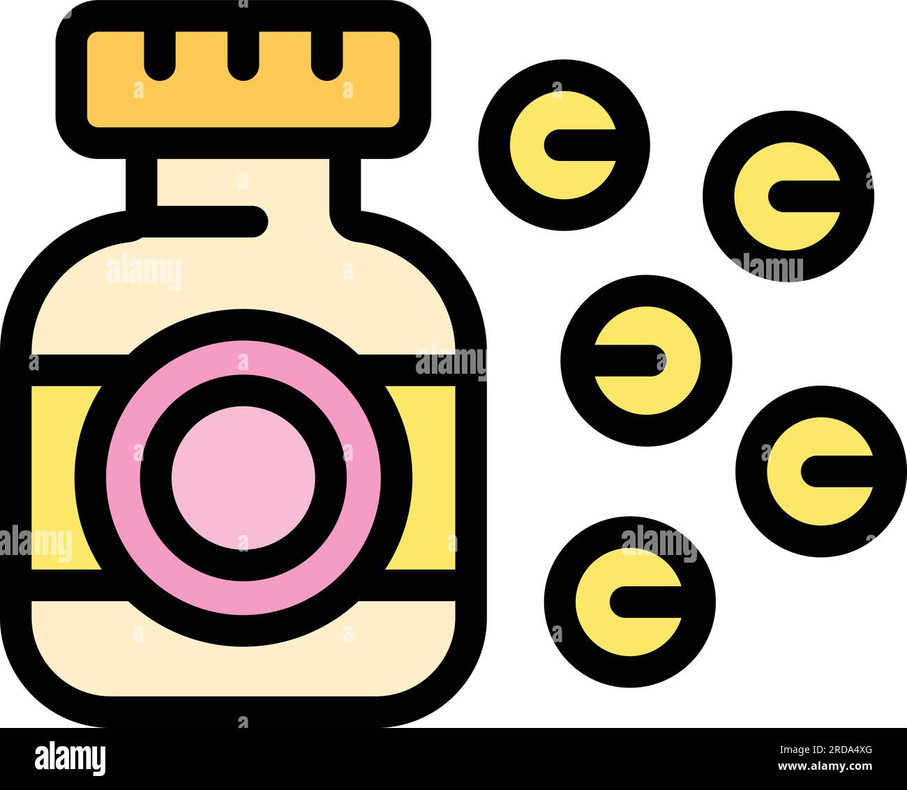 Contraceptive pills icon outline vector. Birth control. Oral ...