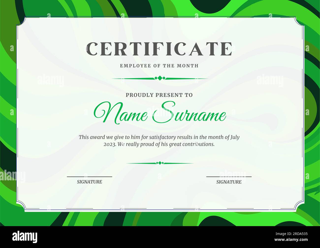 Elegant certificate design for achievement and appreciation With ...