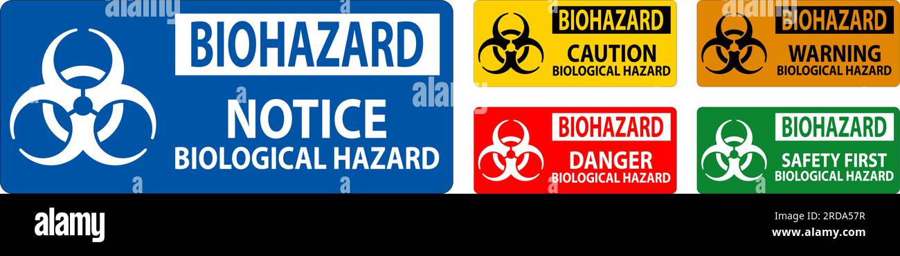 Biohazard Sign Biohazard Caution Biological Hazard Stock Vector Image ...