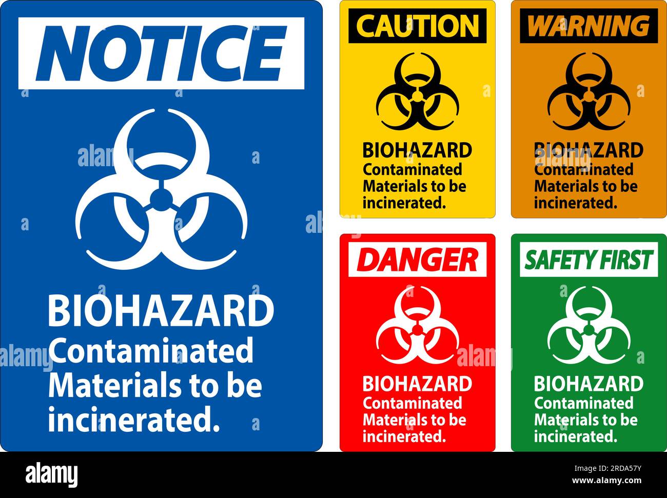 Biohazard Warning Label Biohazard Contaminated Materials To Be ...