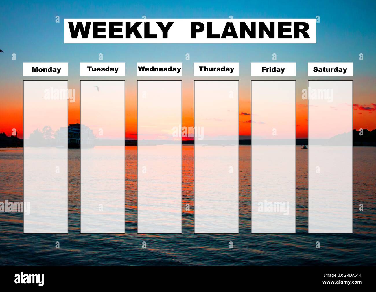 Beautiful weekly planner, school timetable education, can be used as an ...