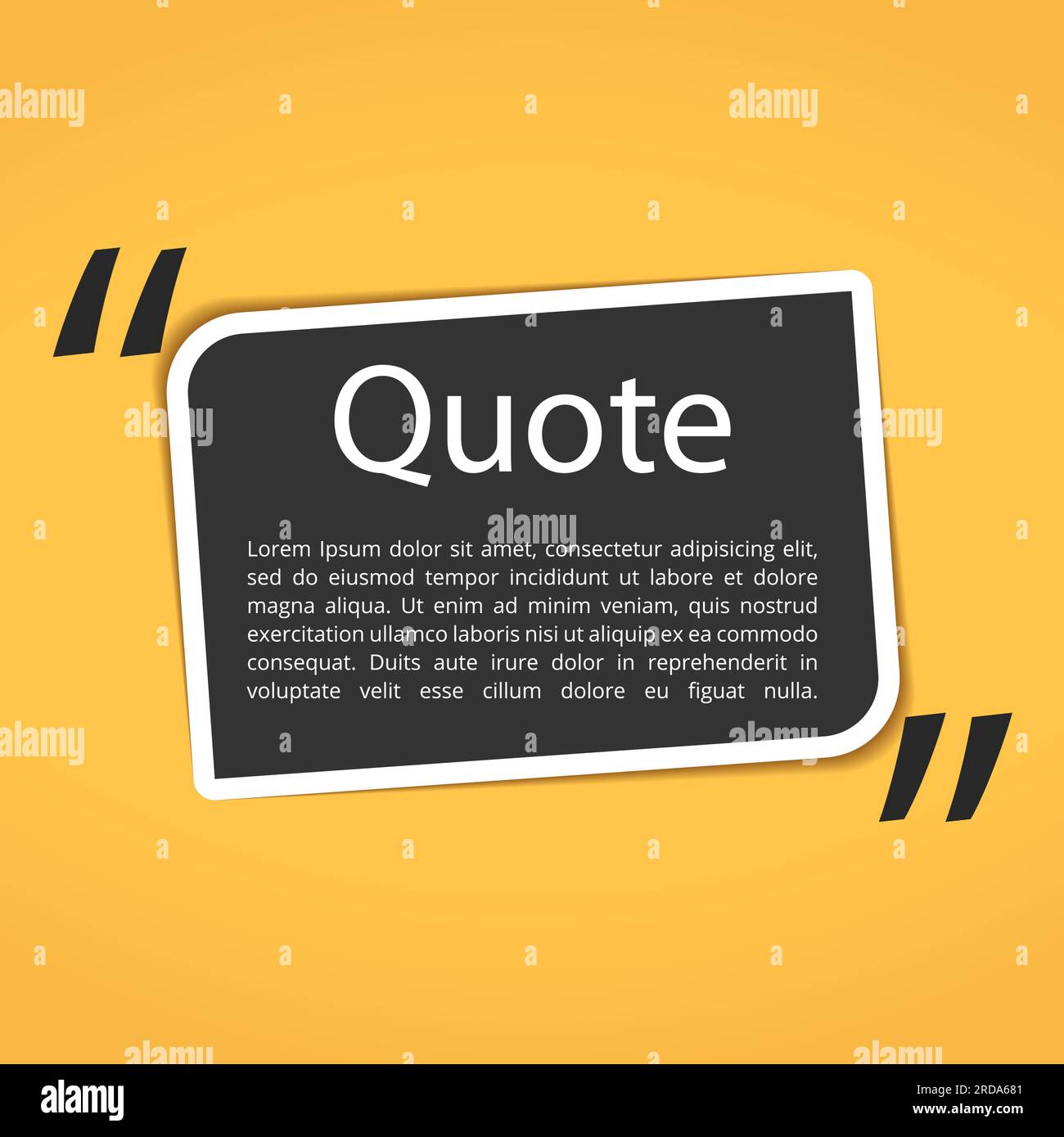 Horizontal paper design element for your text with quotes, vector eps10 ...
