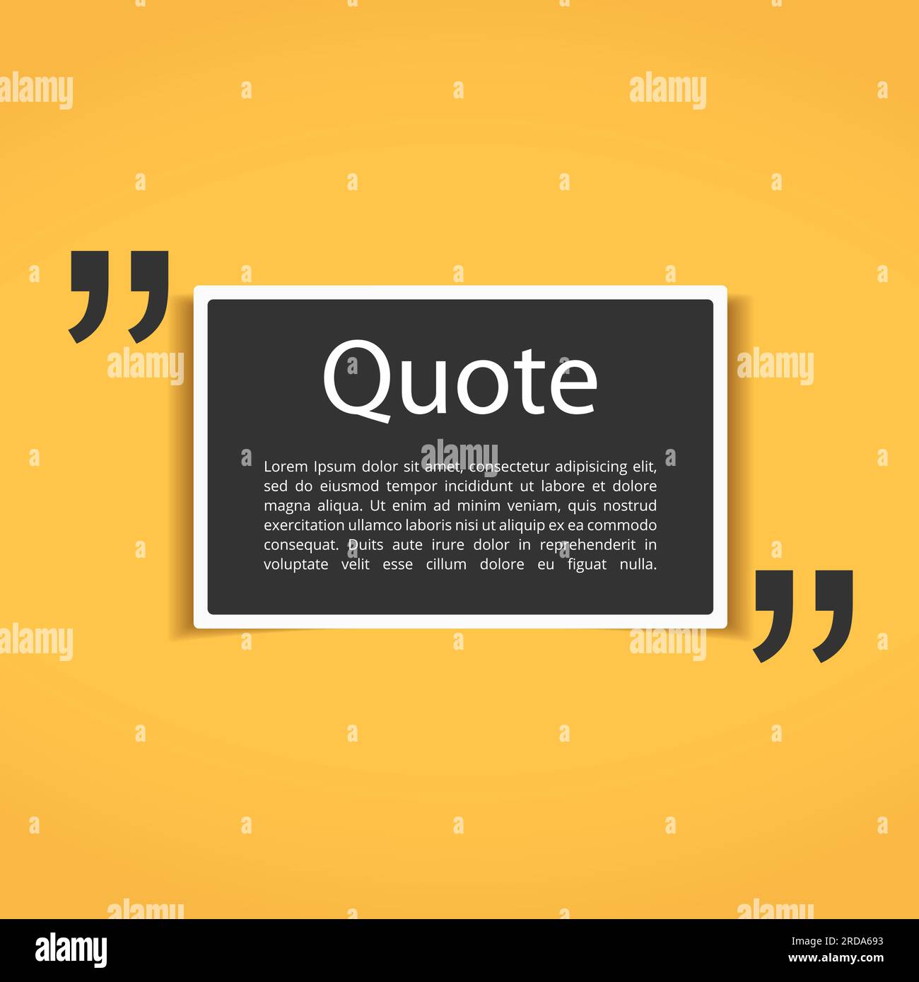 Horizontal paper design element for your text with quotes, vector eps10 ...