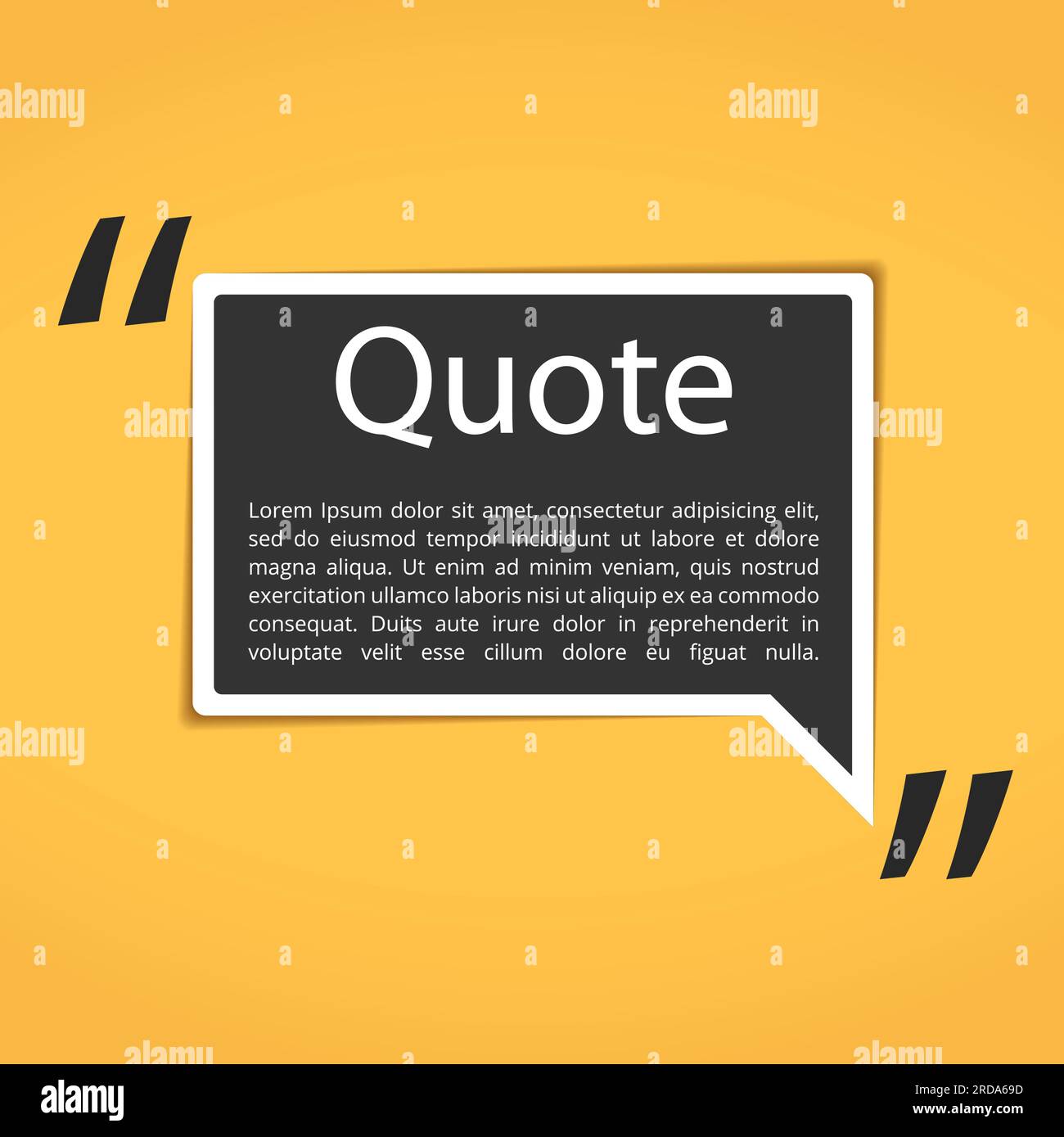 Design element for your text with quotes, vector eps10 illustration ...
