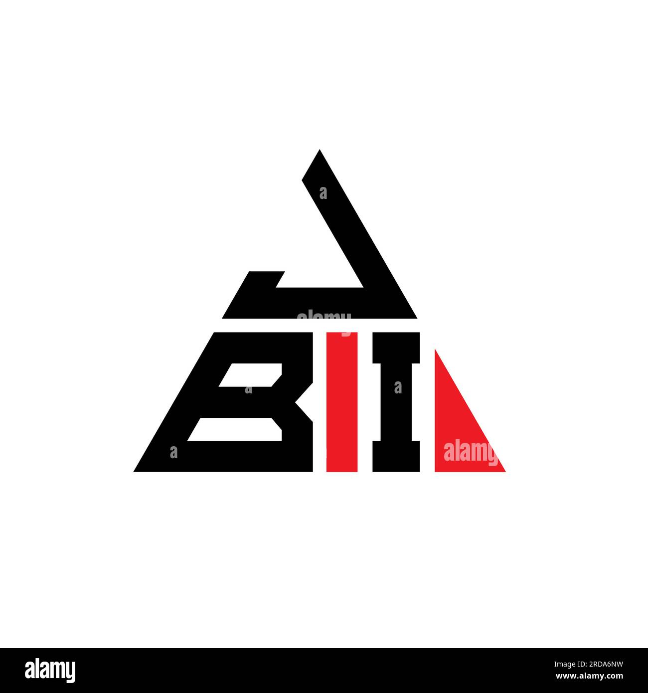 JBI triangle letter logo design with triangle shape. JBI triangle logo ...