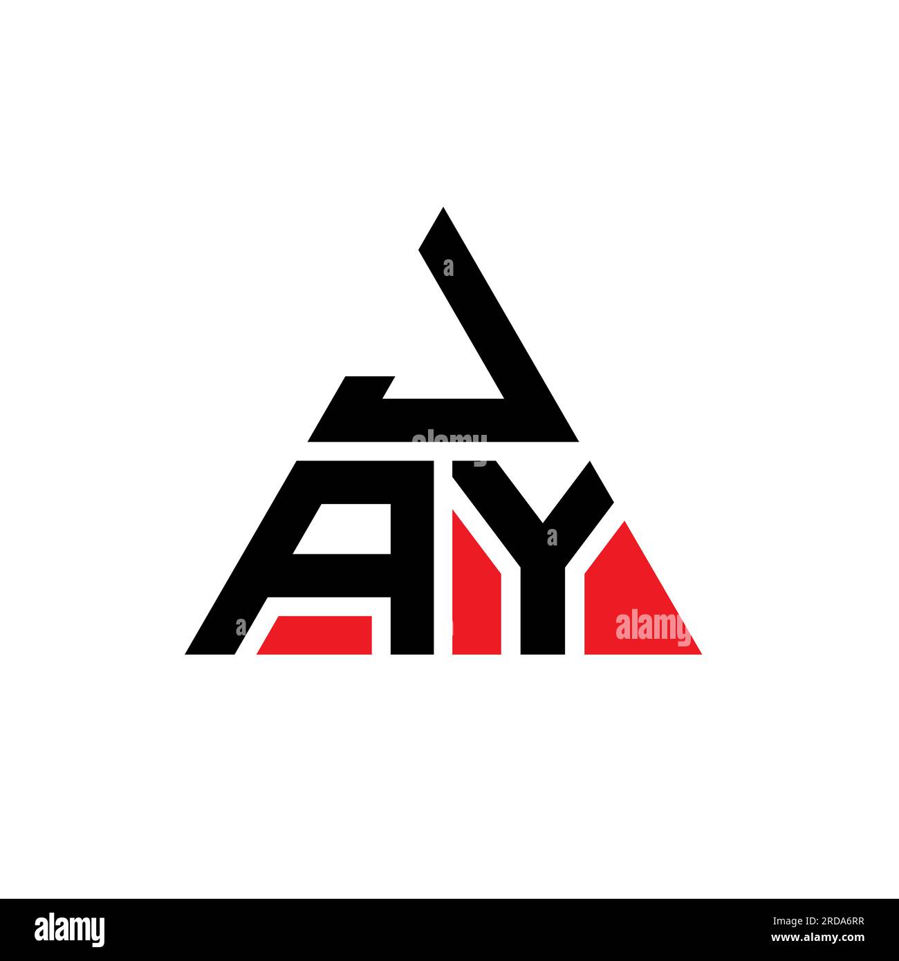 JAY triangle letter logo design with triangle shape. JAY triangle logo ...
