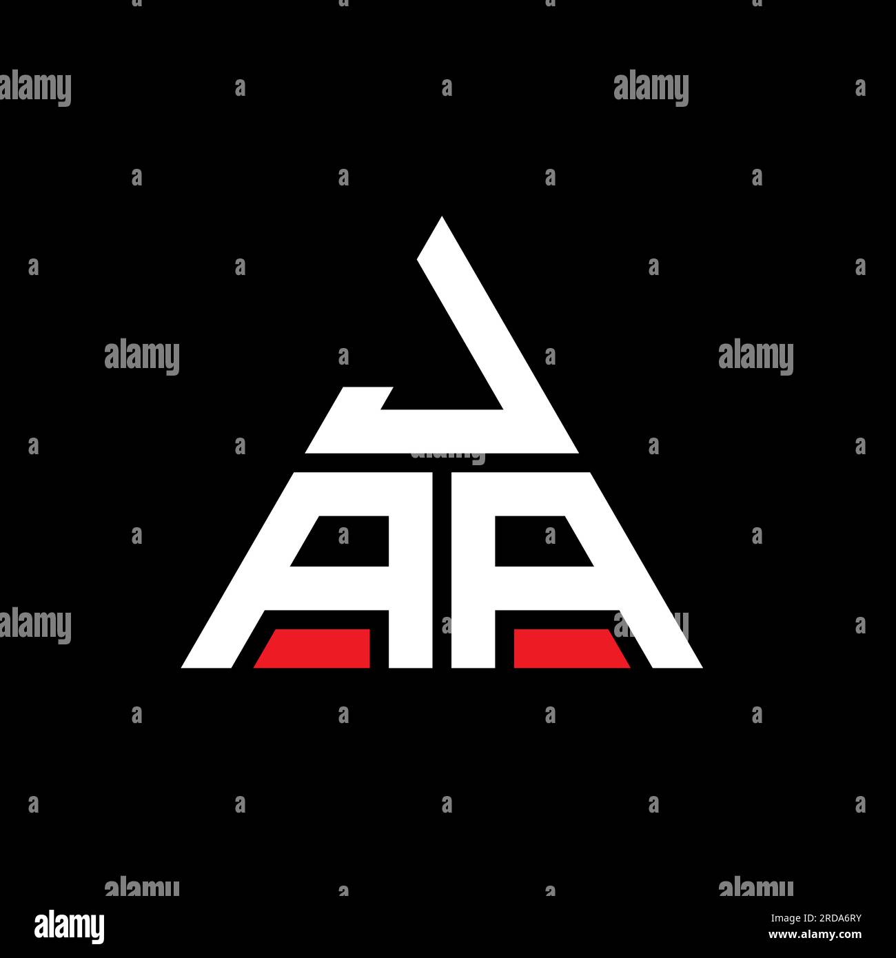 JAA triangle letter logo design with triangle shape. JAA triangle logo ...