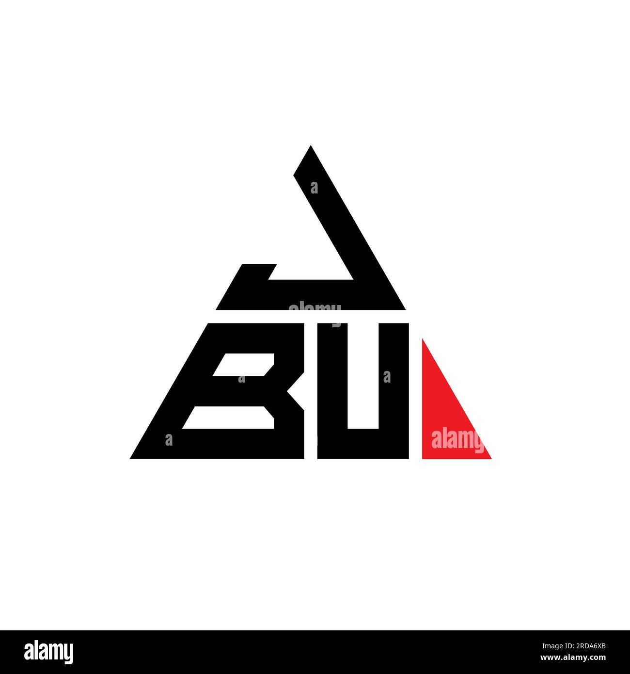 JBU triangle letter logo design with triangle shape. JBU triangle logo ...
