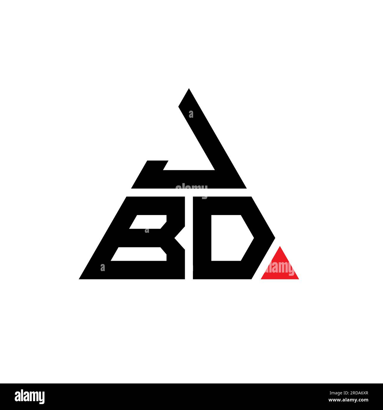 JBD triangle letter logo design with triangle shape. JBD triangle logo ...