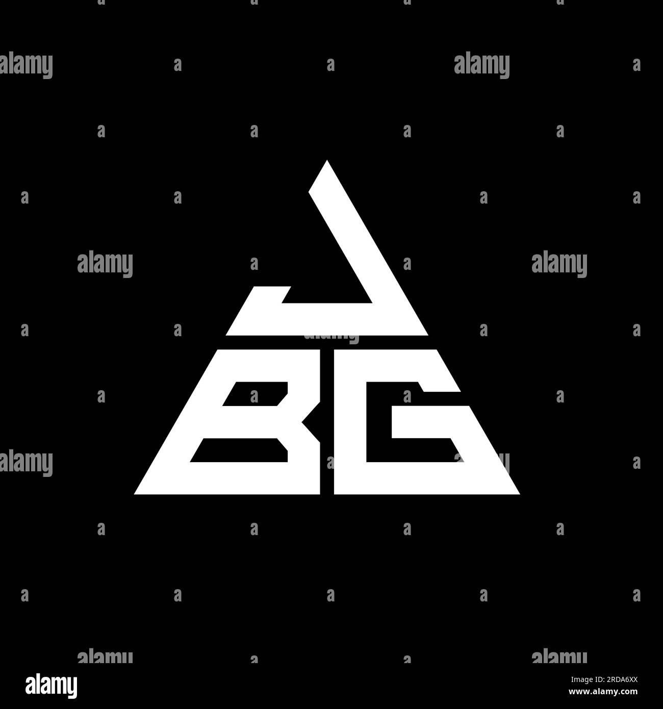 JBG triangle letter logo design with triangle shape. JBG triangle logo ...