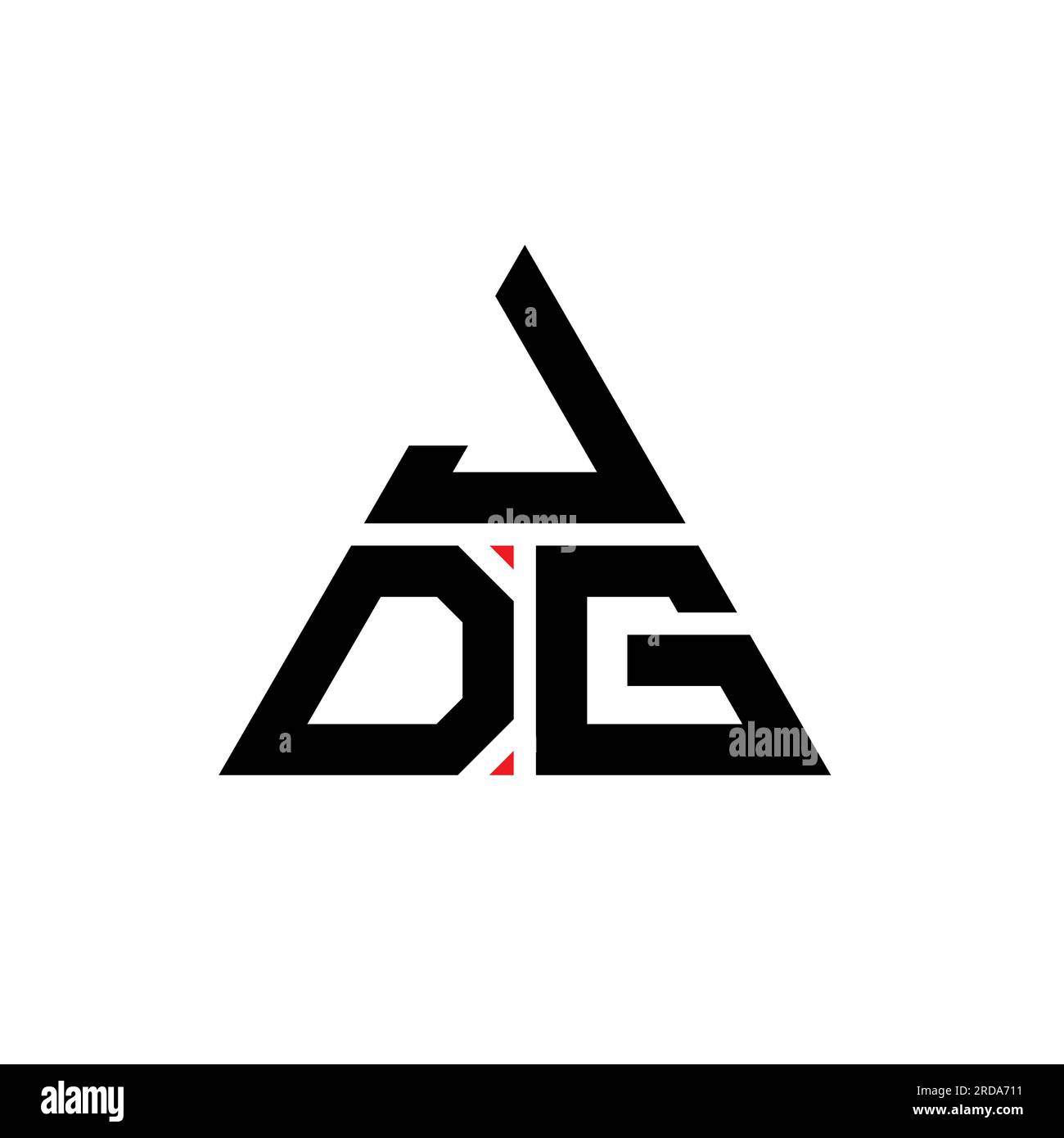 JDH triangle letter logo design with triangle shape. JDH triangle logo ...