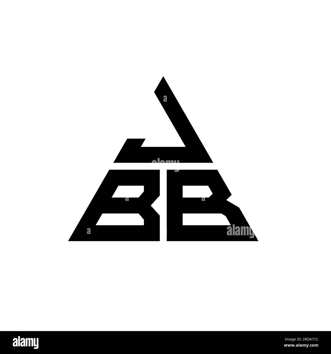 JBB triangle letter logo design with triangle shape. JBB triangle logo ...