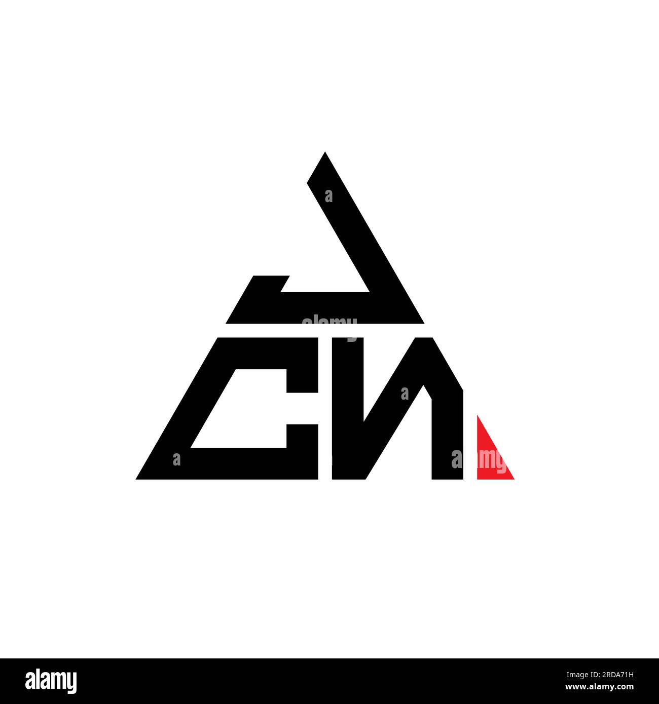 JCN triangle letter logo design with triangle shape. JCN triangle logo ...