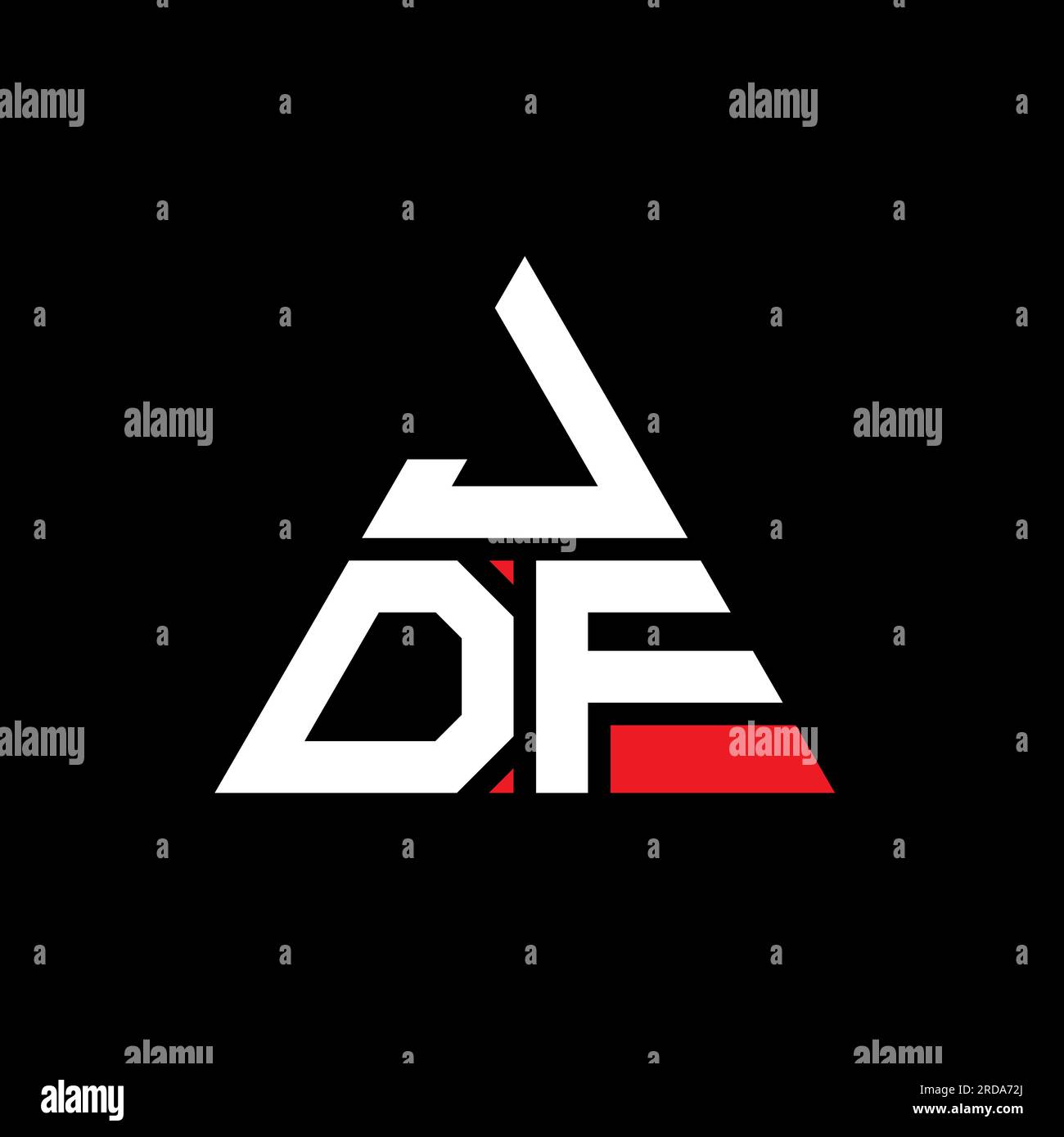 JDG triangle letter logo design with triangle shape. JDG triangle logo ...