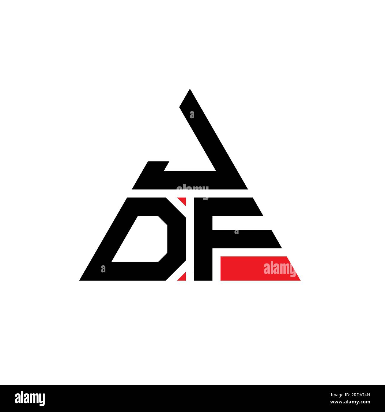 JDG triangle letter logo design with triangle shape. JDG triangle logo ...