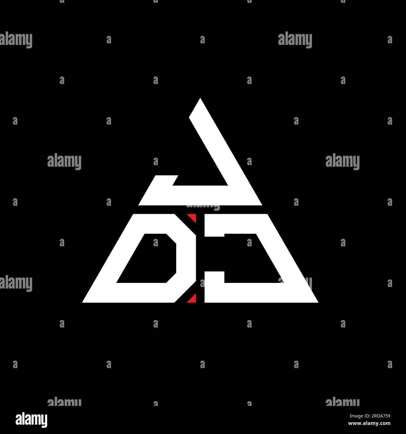 JDJ triangle letter logo design with triangle shape. JDJ triangle logo ...
