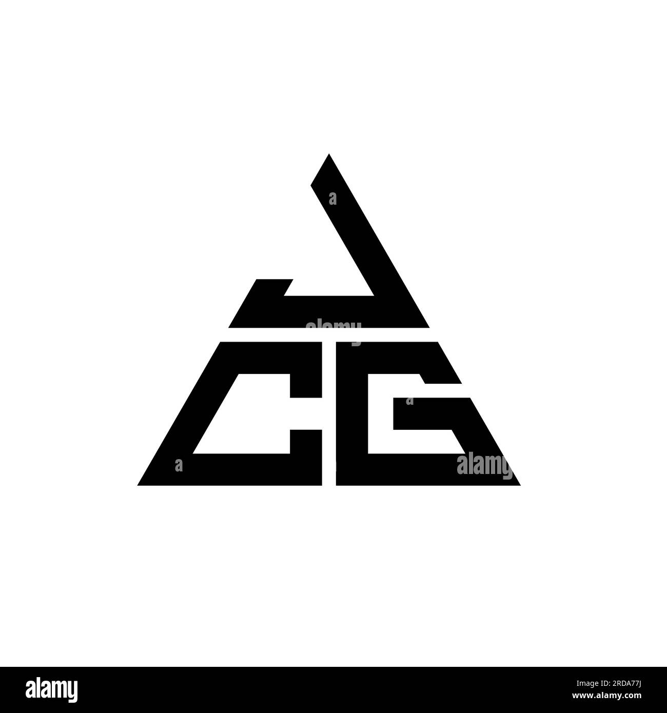 JCG triangle letter logo design with triangle shape. JCG triangle logo design monogram. JCG ...