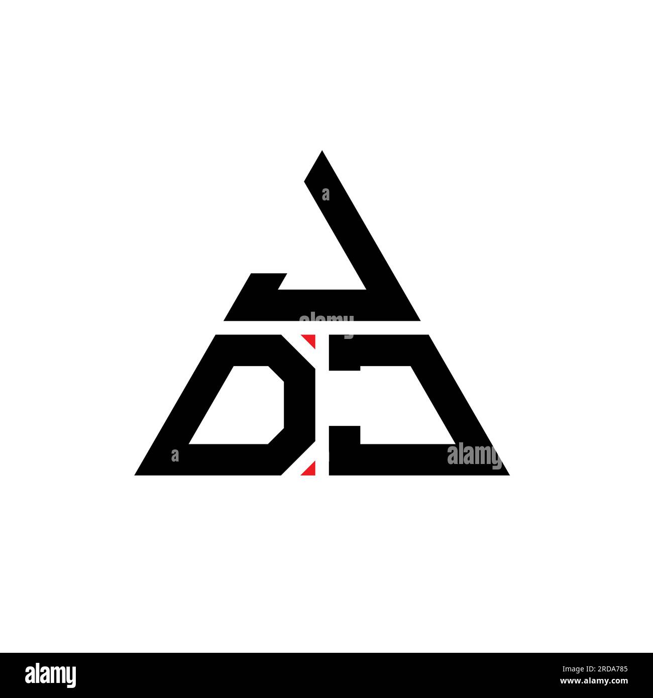 JDJ triangle letter logo design with triangle shape. JDJ triangle logo ...
