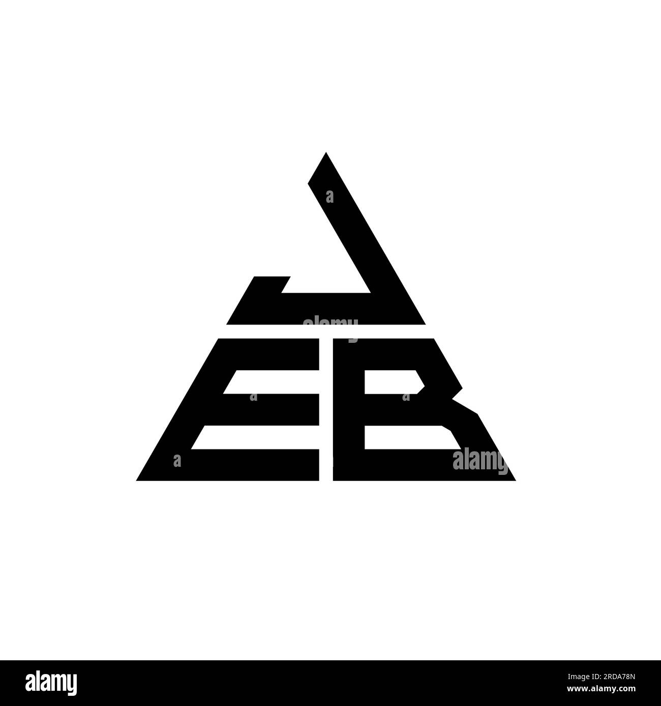 JEB triangle letter logo design with triangle shape. JEB triangle logo ...