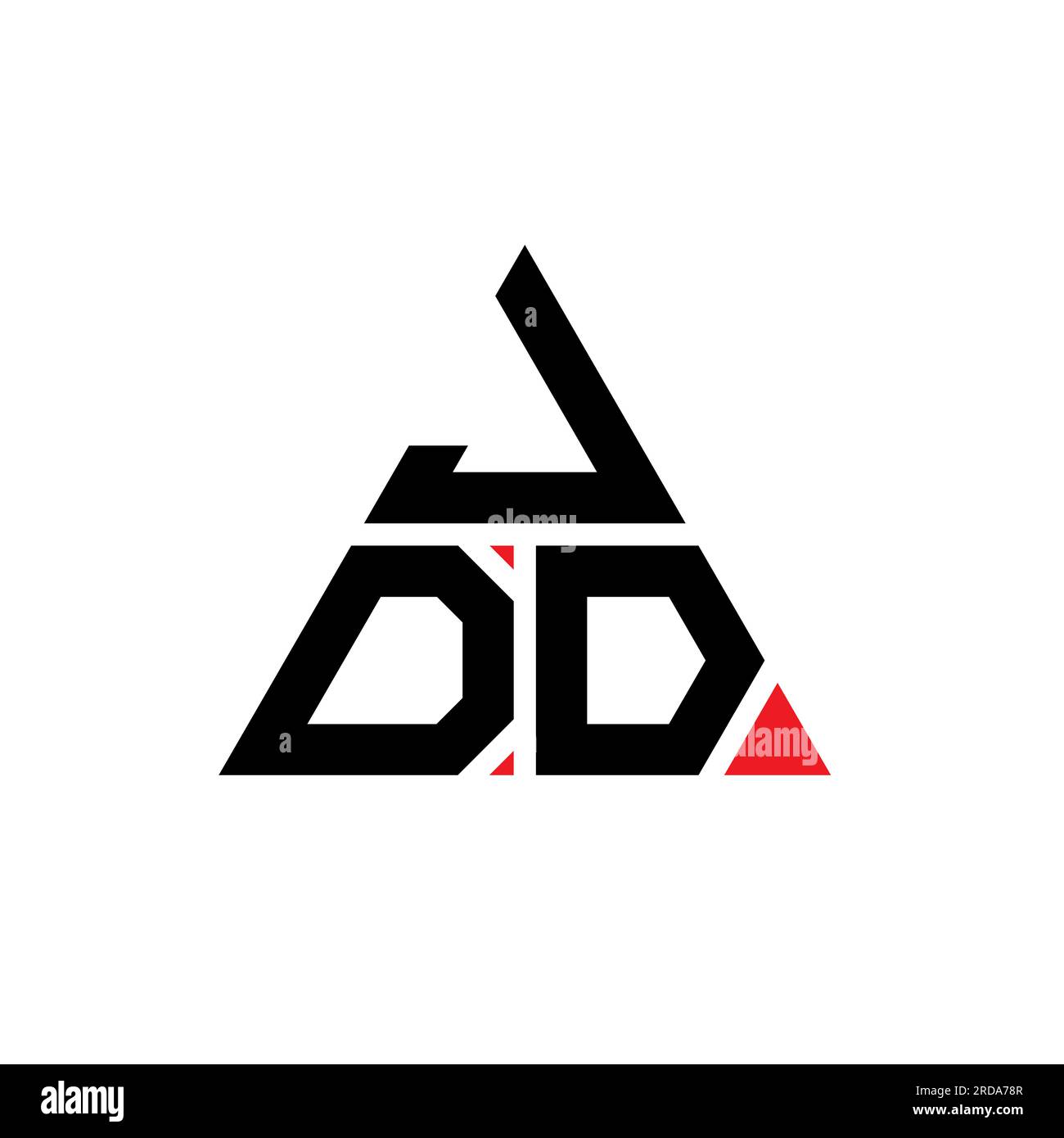 JDD triangle letter logo design with triangle shape. JDD triangle logo ...