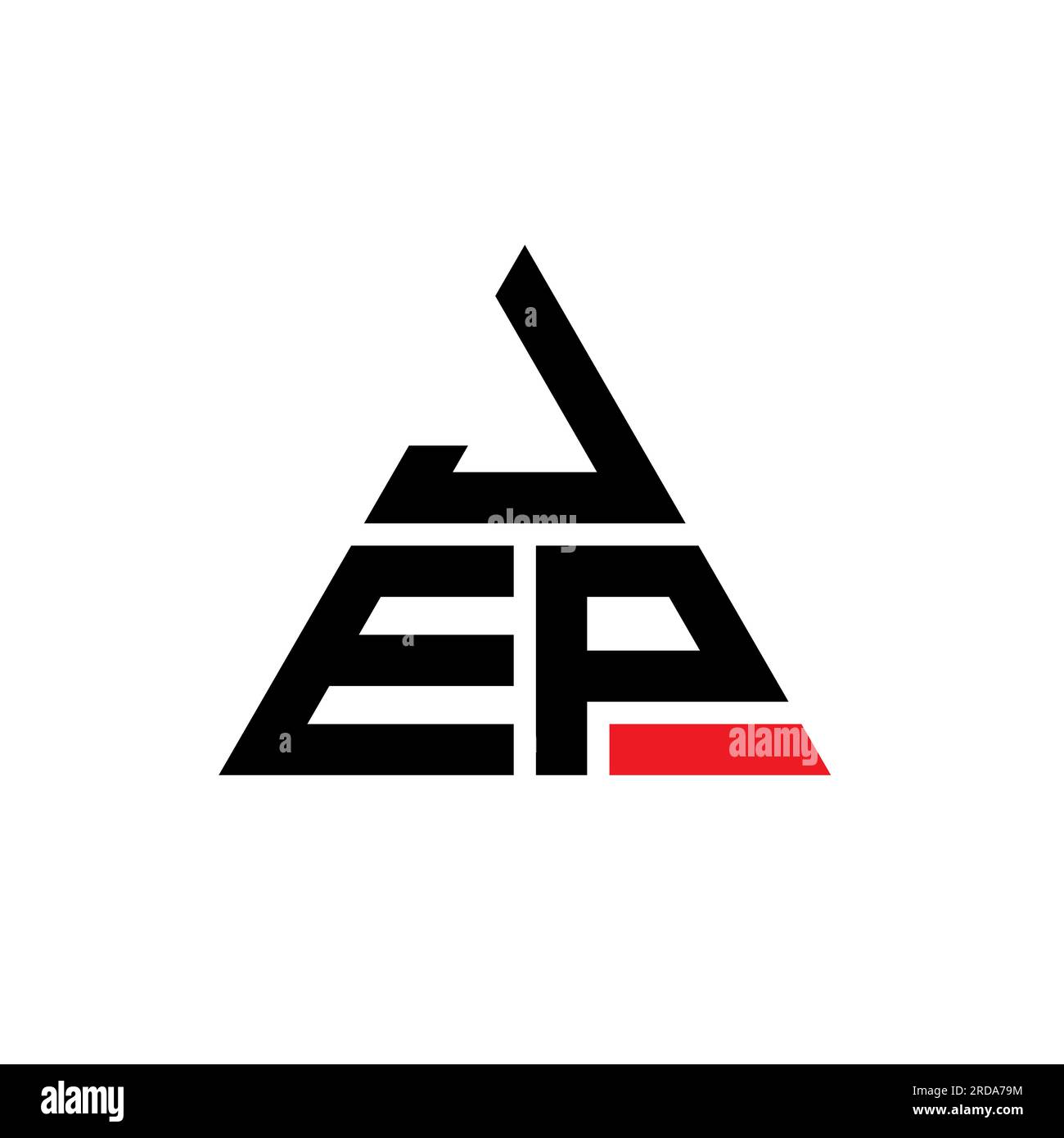 JEP triangle letter logo design with triangle shape. JEP triangle logo ...