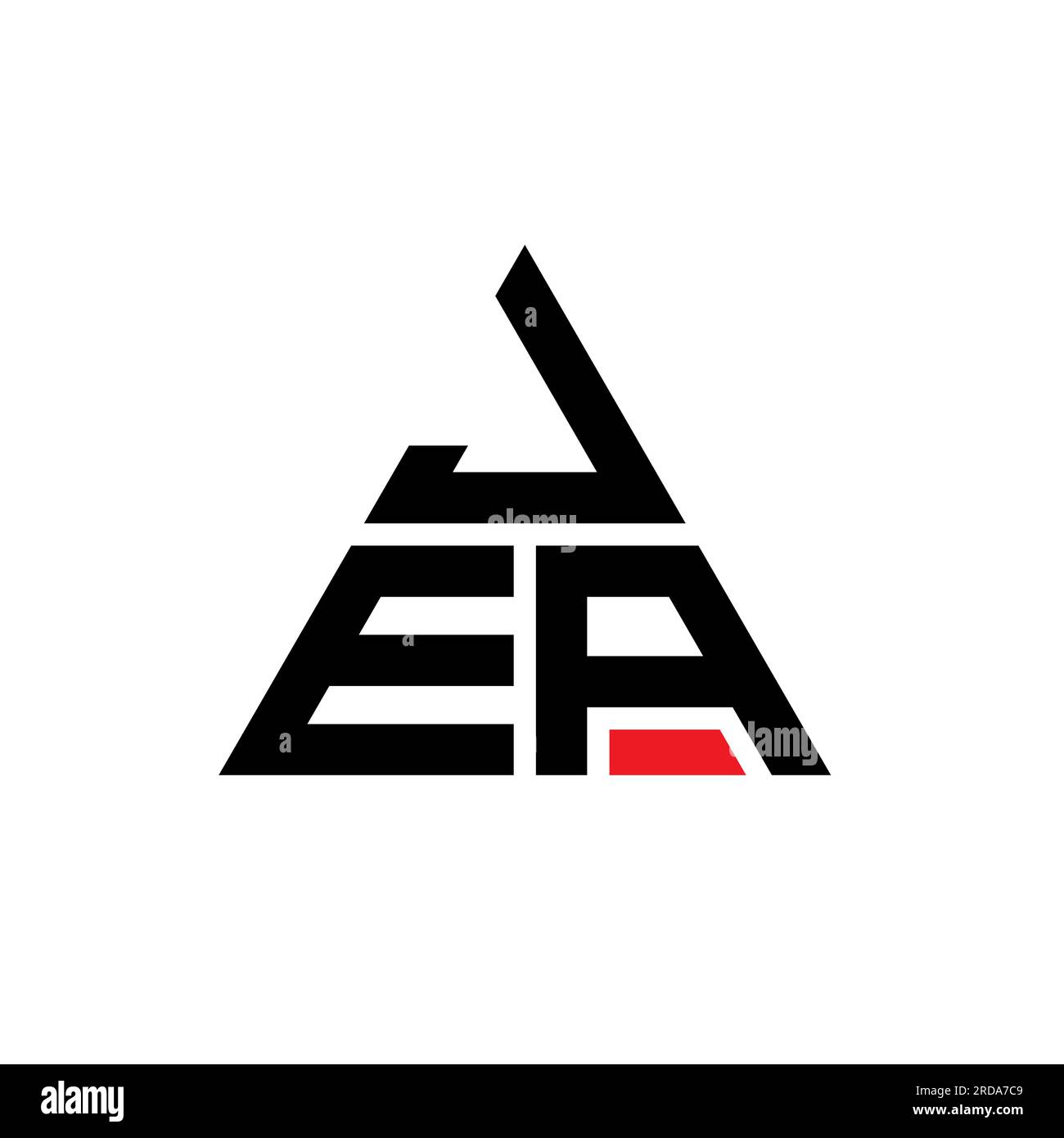JEA triangle letter logo design with triangle shape. JEA triangle logo ...